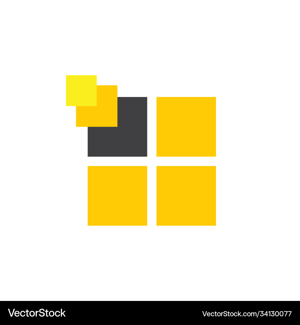 Square motion windows logo Royalty Free Vector Image