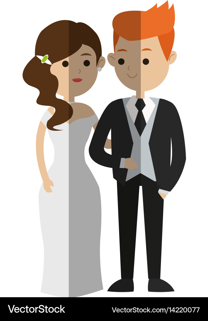 Wedding couple icon Royalty Free Vector Image - VectorStock