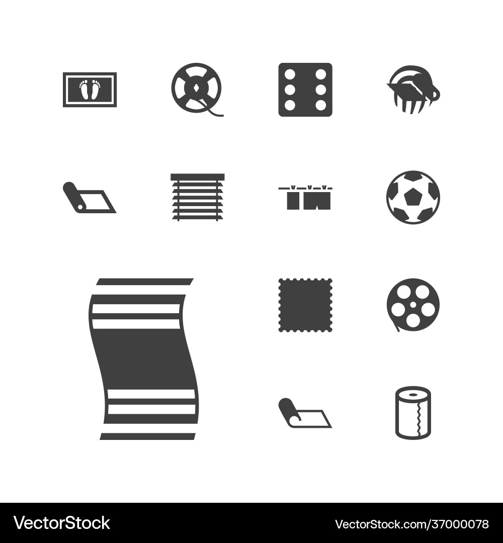 13 roll icons Royalty Free Vector Image - VectorStock