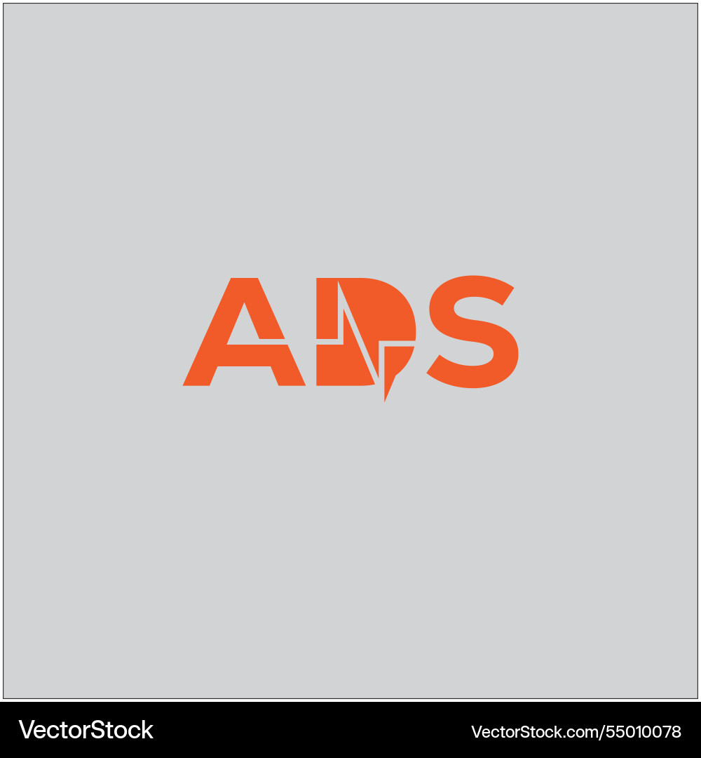 Ads logo Royalty Free Vector Image - VectorStock