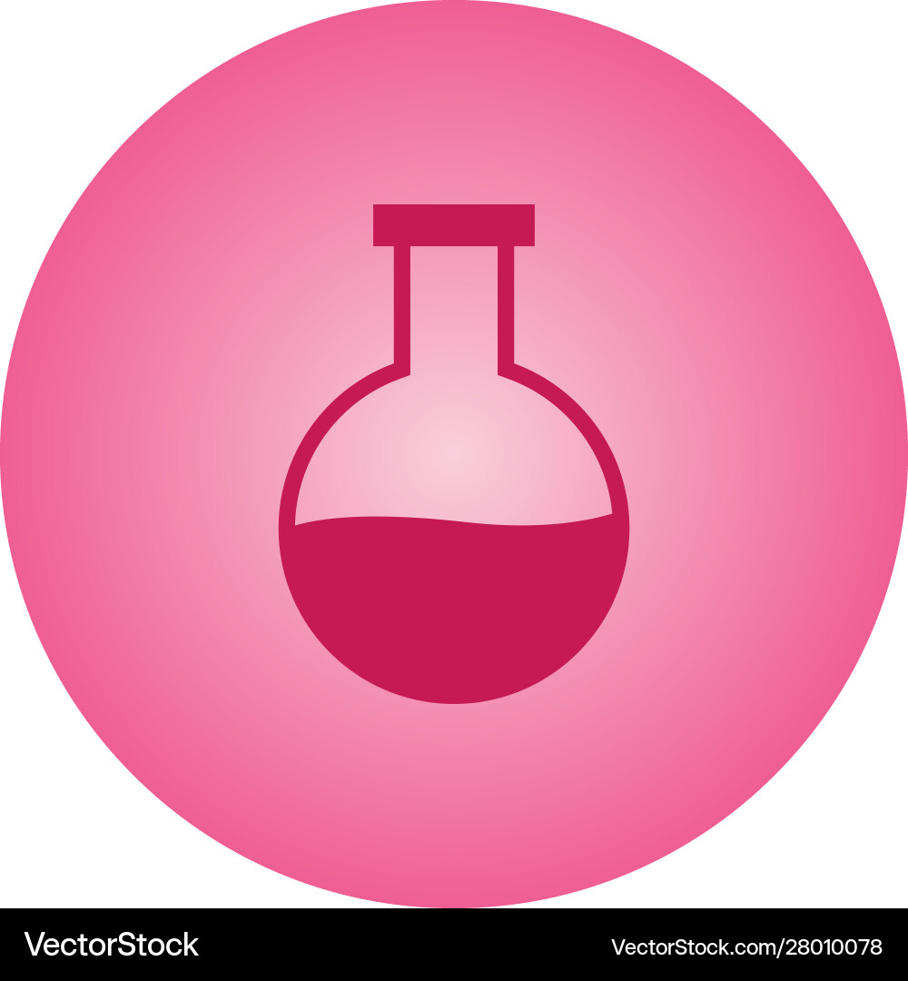 Beautiful flask glyph icon Royalty Free Vector Image