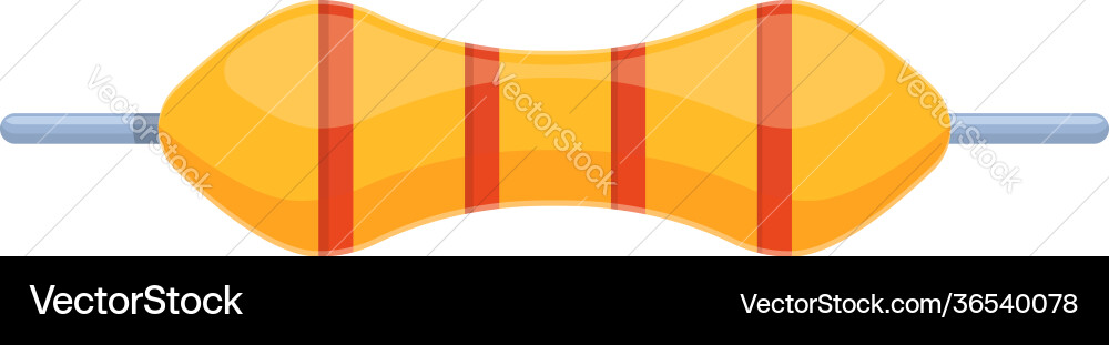 Breaker resistor icon cartoon style Royalty Free Vector