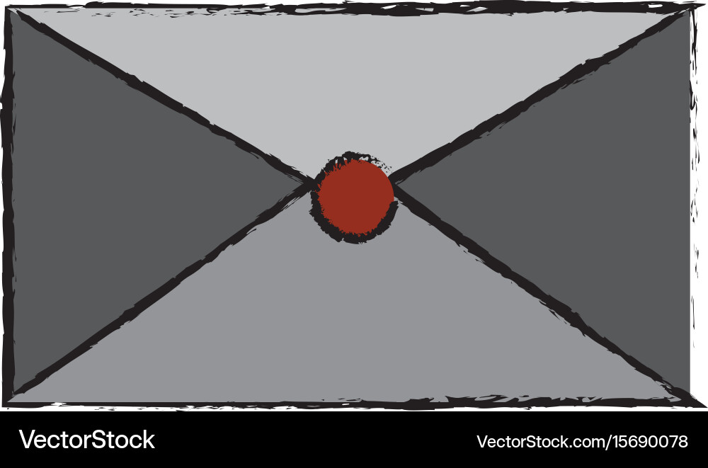 Email paper envelope message postal communication Vector Image