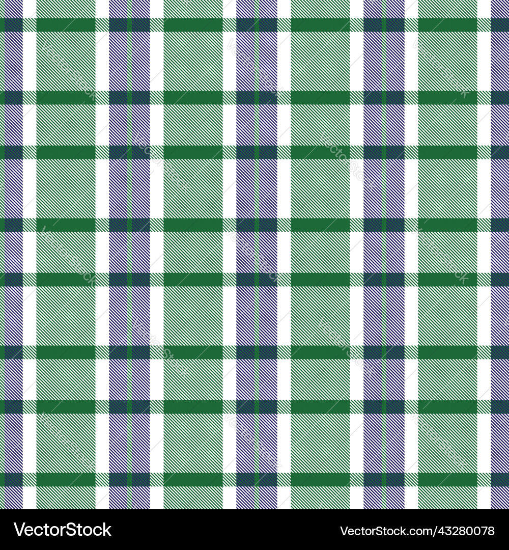 Green asymmetric plaid textured seamless pattern Vector Image