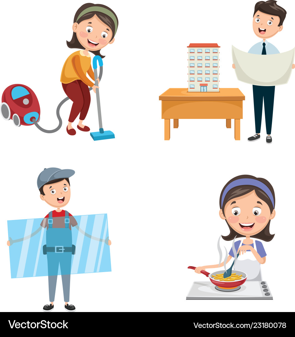 Occupations Royalty Free Vector Image - VectorStock