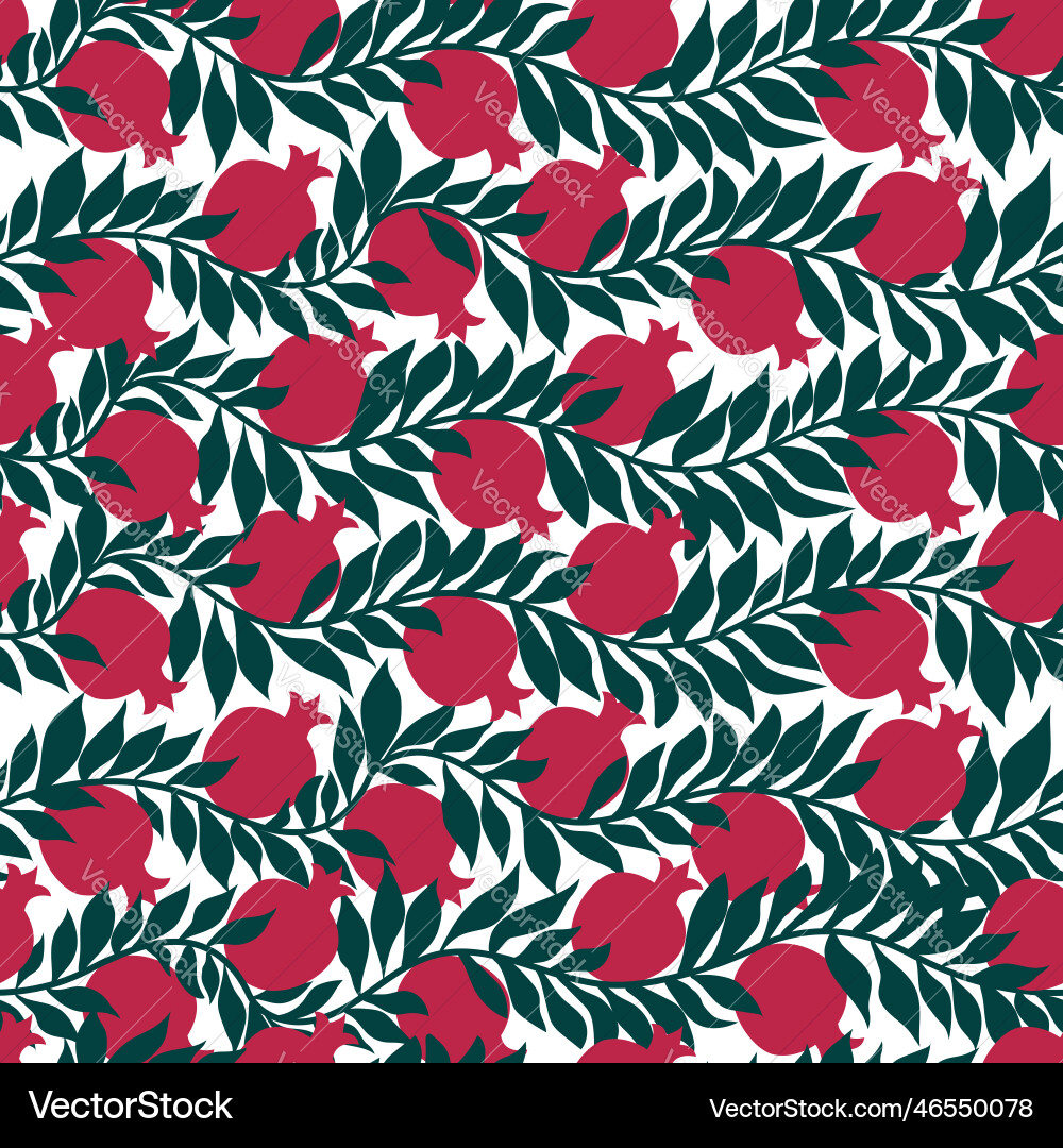 Pattern of pomegranate2eps Royalty Free Vector Image