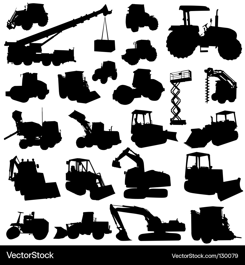 Construction machines Royalty Free Vector Image