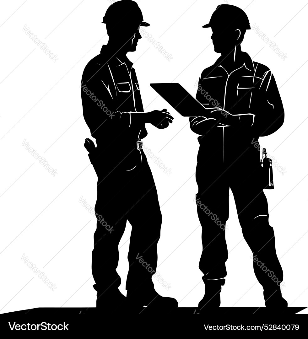 Engineering vision engineers with paper logo Vector Image