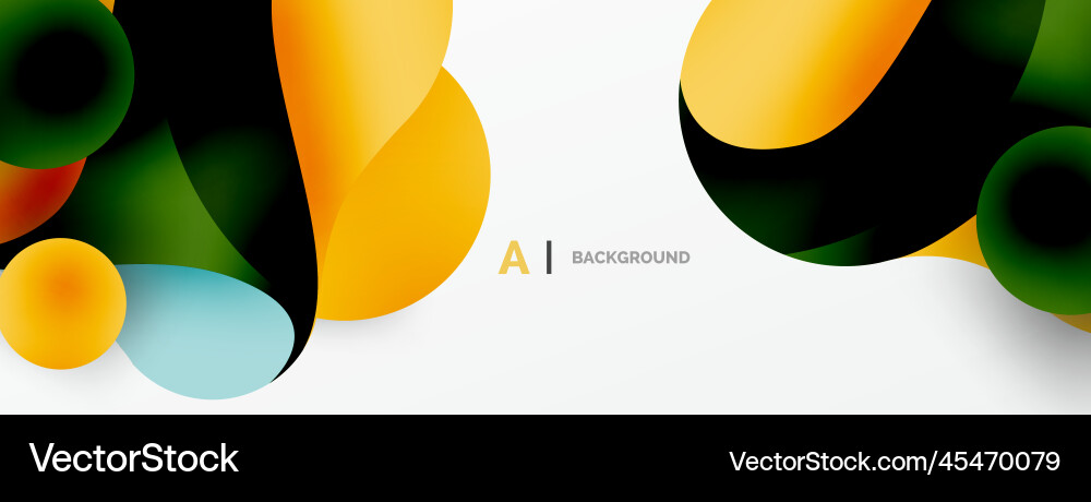 Flowing geometric shapes minimalist abstract Vector Image