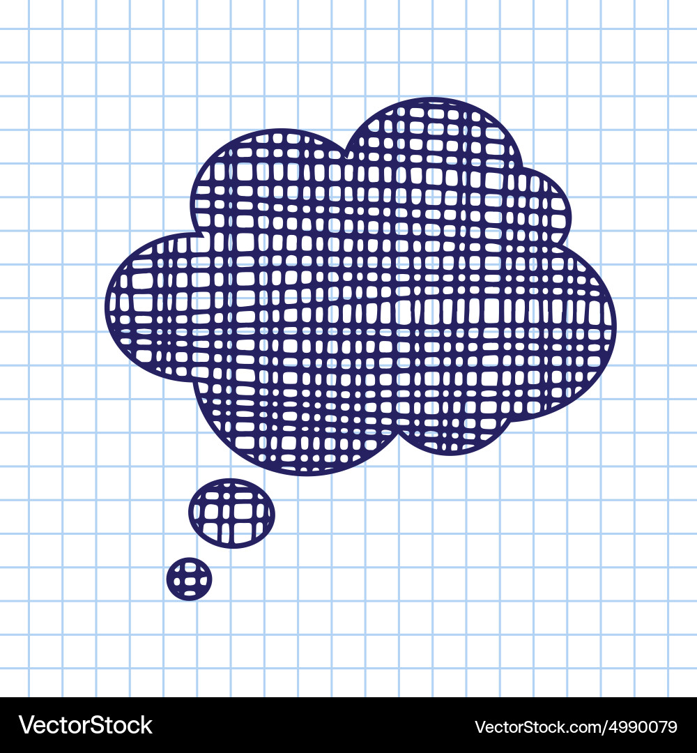 Hand draw callout icon Royalty Free Vector Image