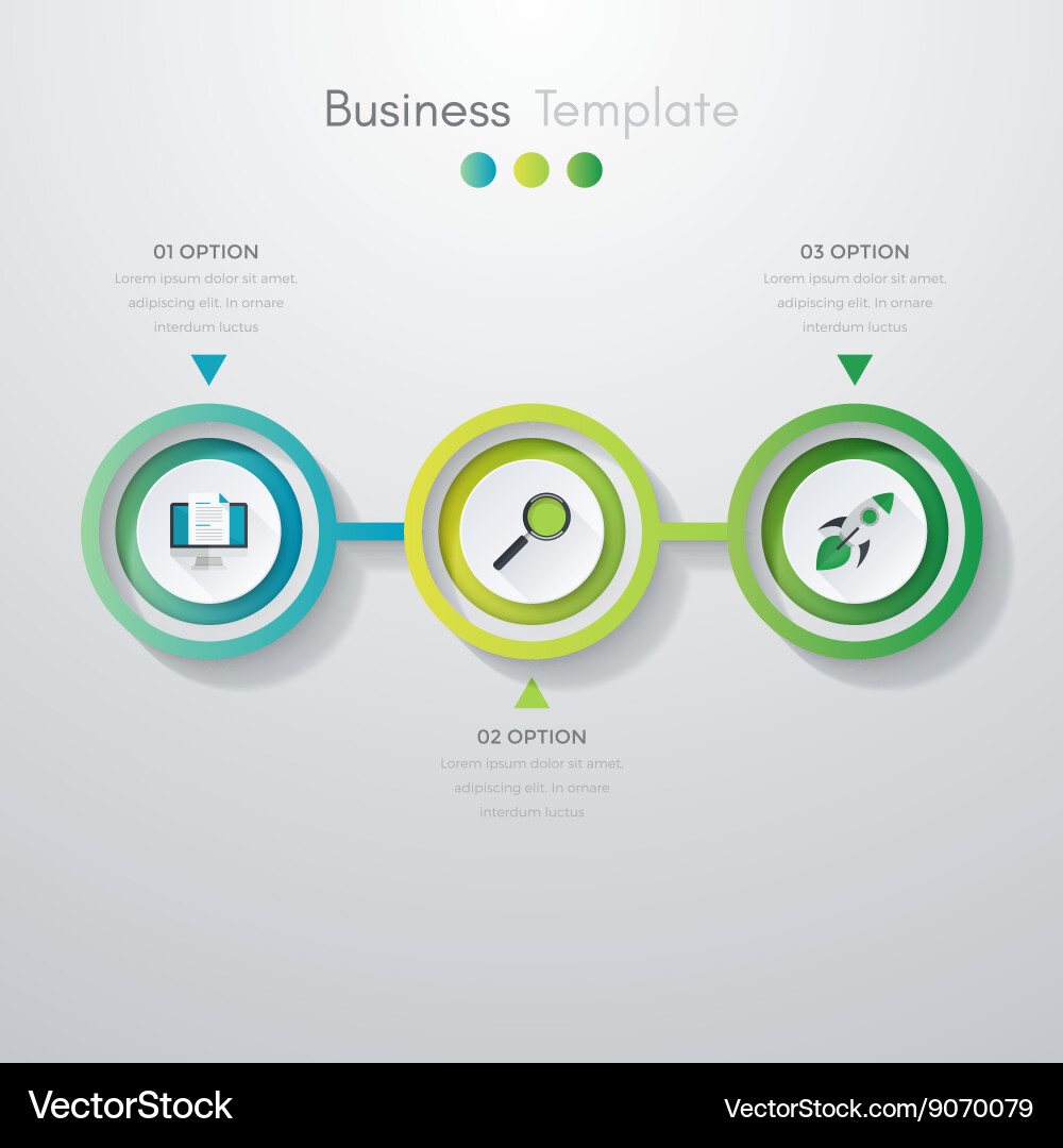 Infographics three options Royalty Free Vector Image