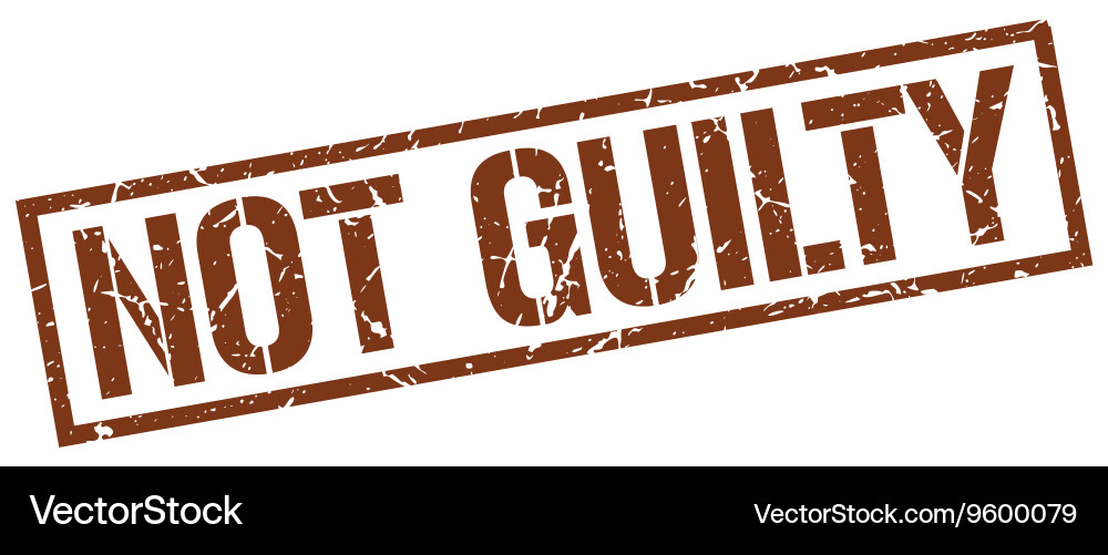 Not guilty stamp Royalty Free Vector Image - VectorStock