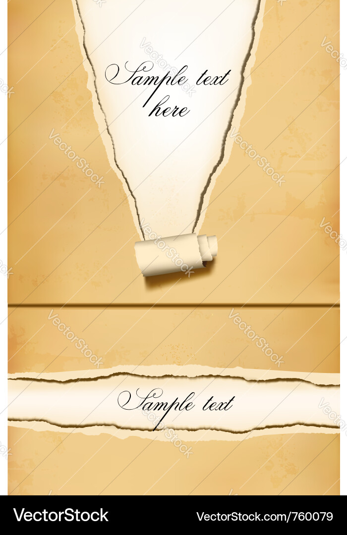 Ripped paper background Royalty Free Vector Image