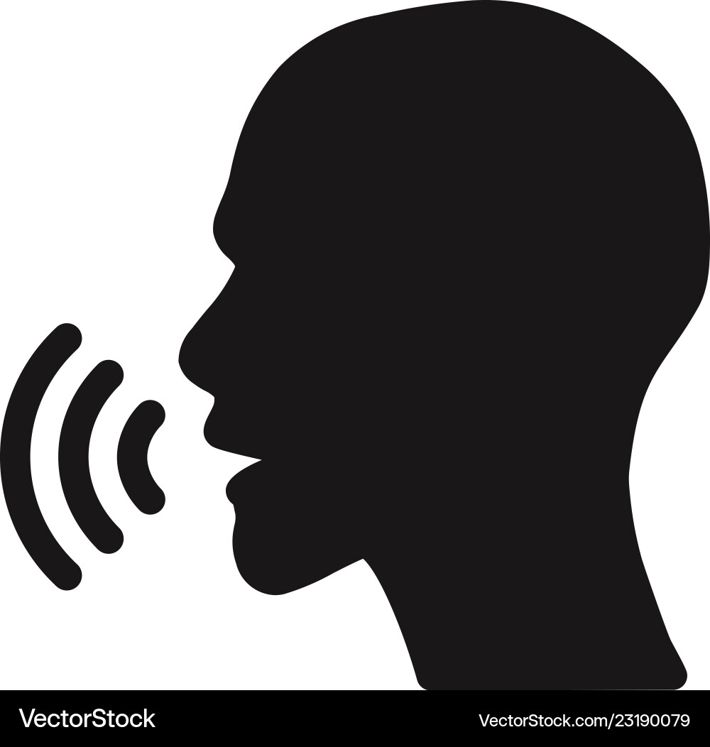 Voice recognition icon Royalty Free Vector Image