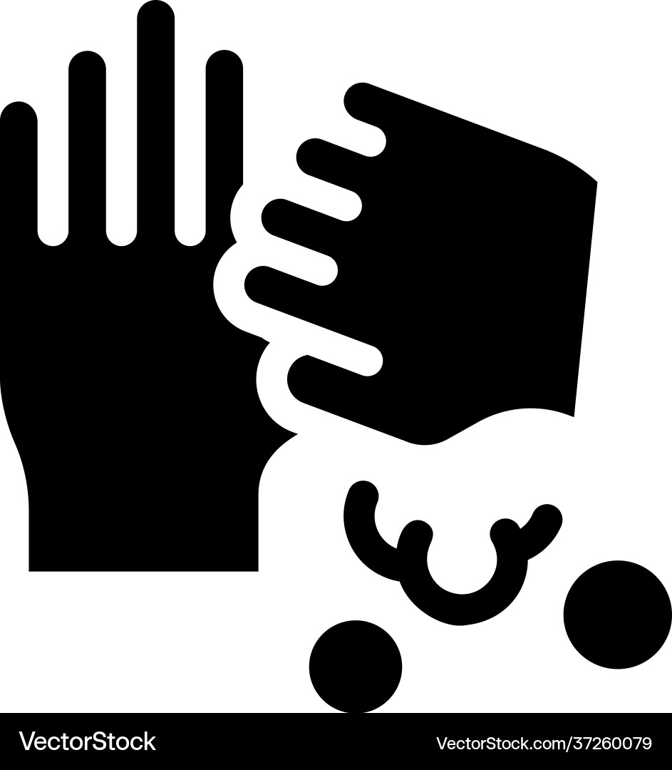 Washing thumb Royalty Free Vector Image - VectorStock