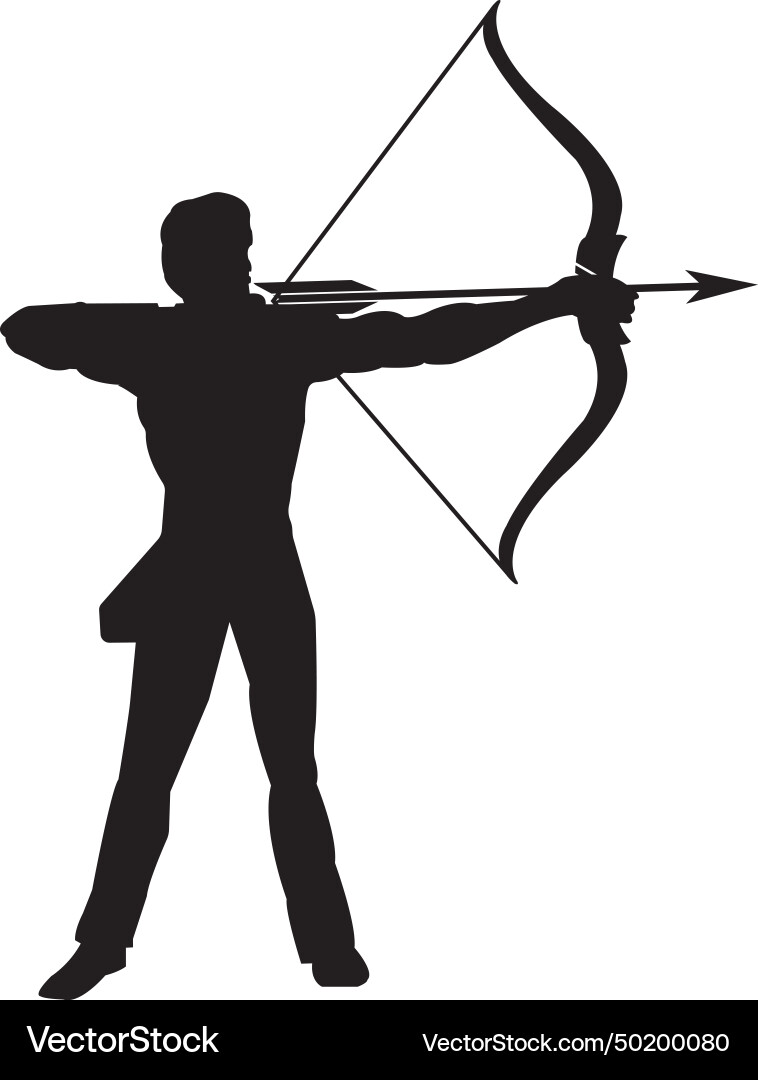Archer man icon Royalty Free Vector Image - VectorStock