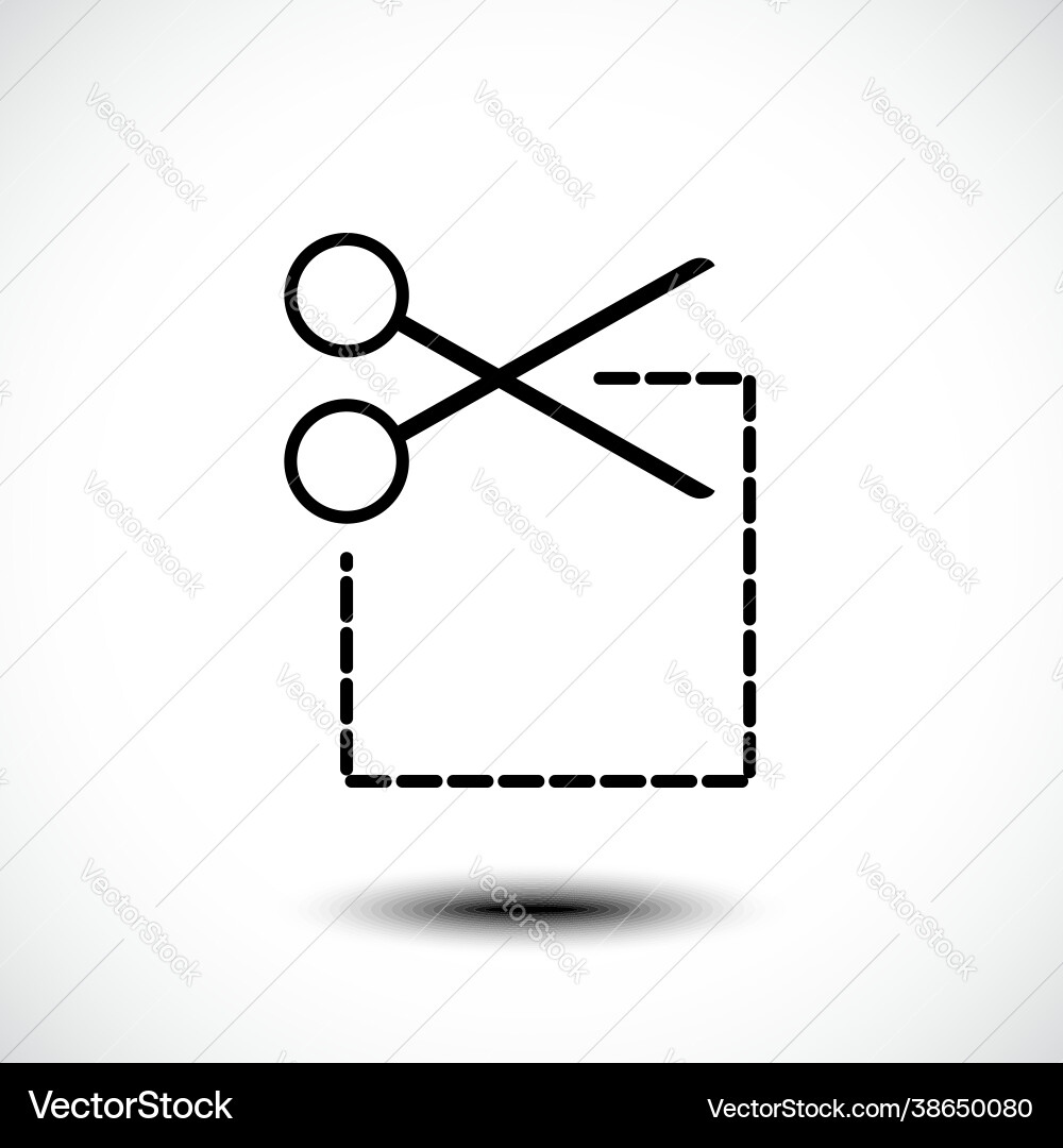 Coupon with a dotted line Royalty Free Vector Image