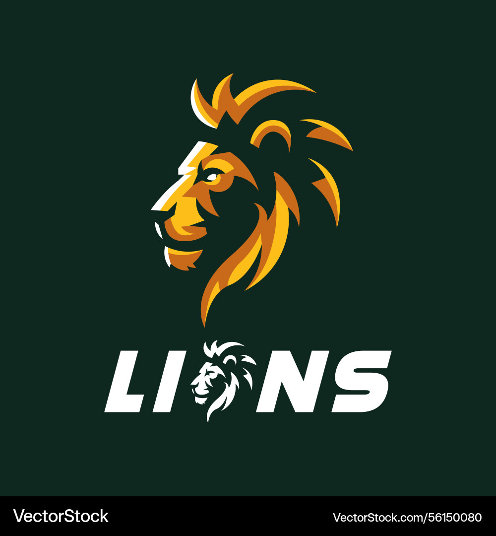 König Löwe Logo Lizenzfreies Vektorbild - VectorStock