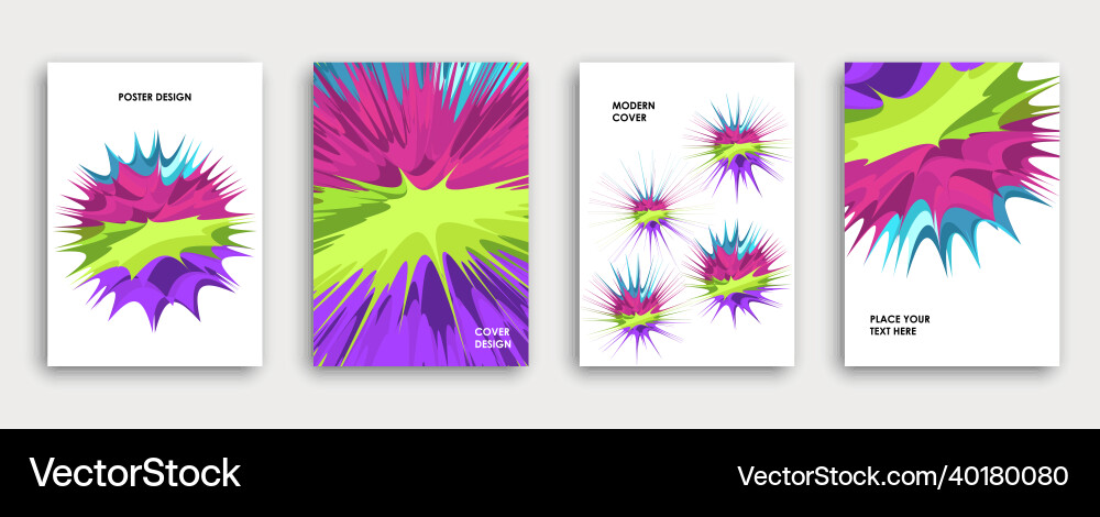 Multi-colored book cover page design creative Vector Image