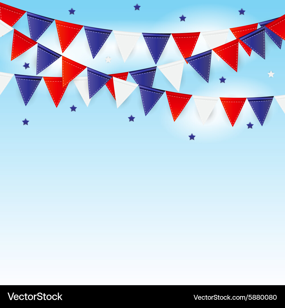 Party background with flags Royalty Free Vector Image