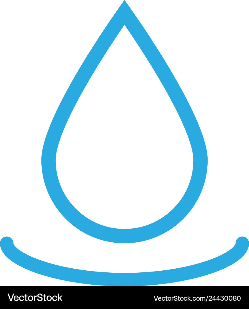 Water drop icon design template isolated Vector Image