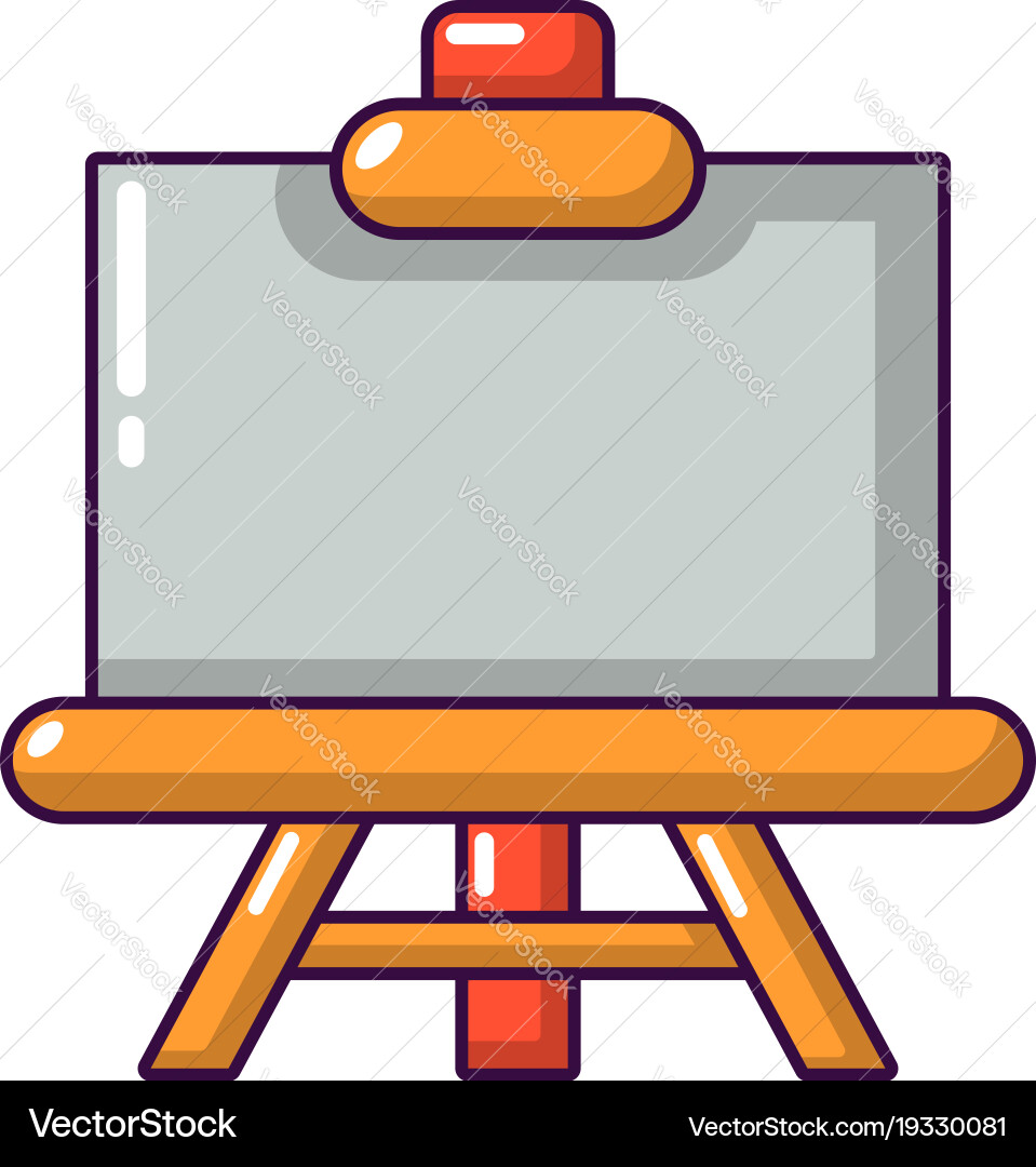 Canvas icon cartoon style Royalty Free Vector Image