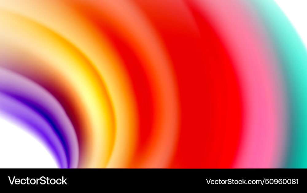 Color mixing liquid rainbow shape background Vector Image