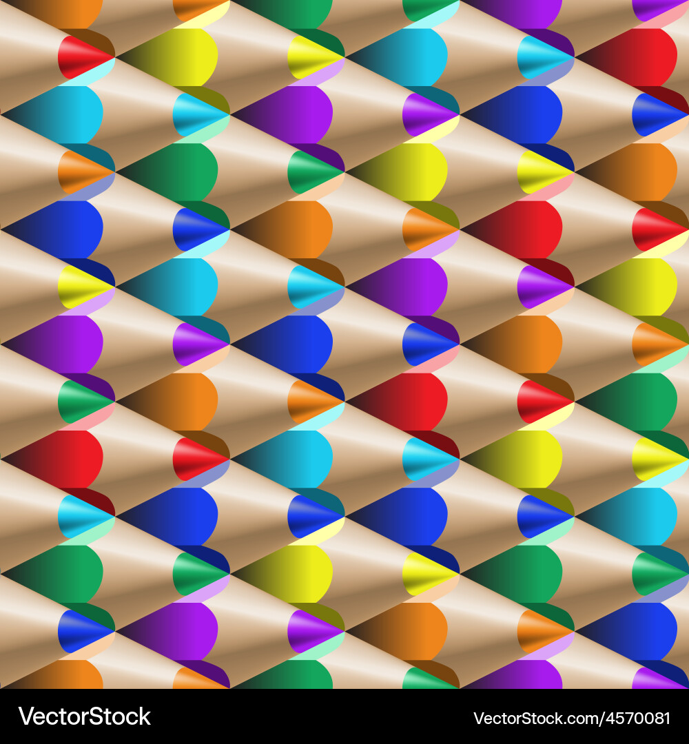 Color pencil pattern Royalty Free Vector Image