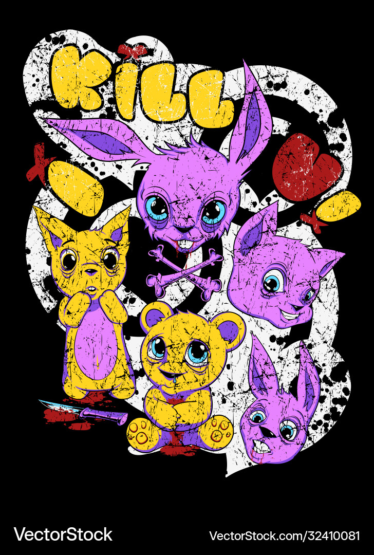 Killer cute Royalty Free Vector Image - VectorStock