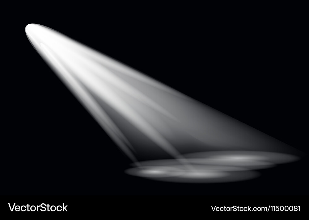 Light effect spotlight with transparent background