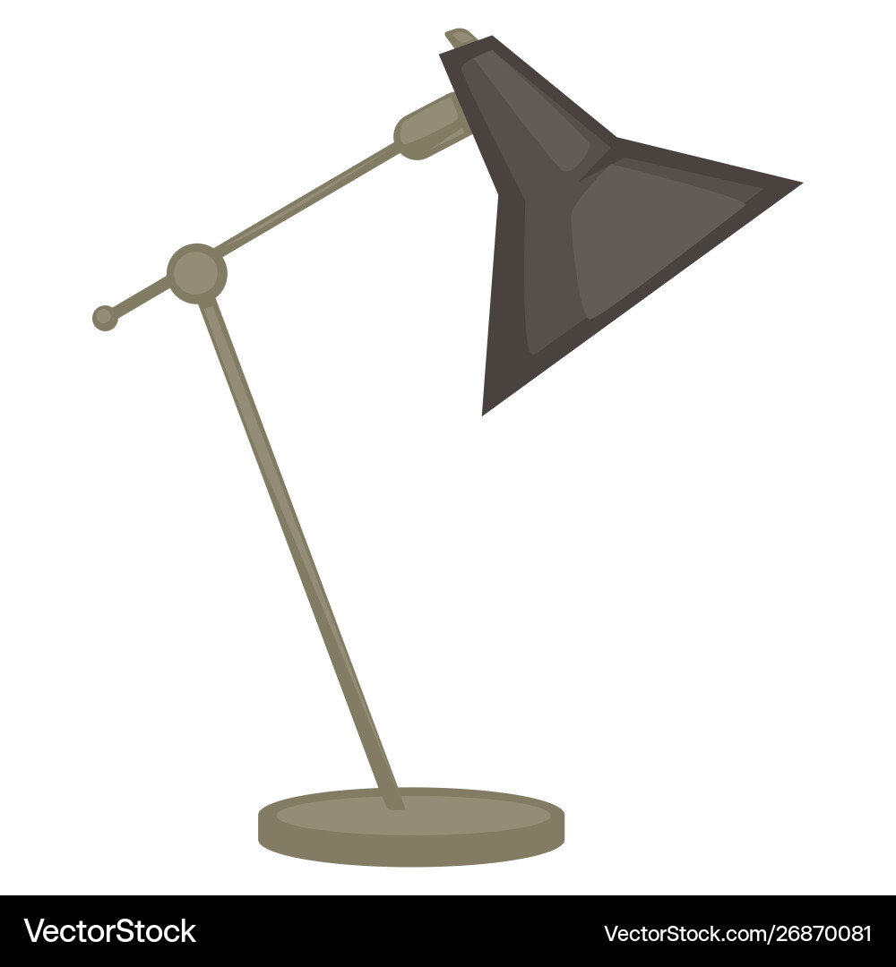 Office lamp isolated object light and house Vector Image
