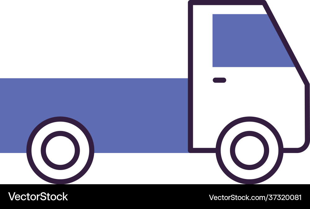 Purple truck icon Royalty Free Vector Image - VectorStock