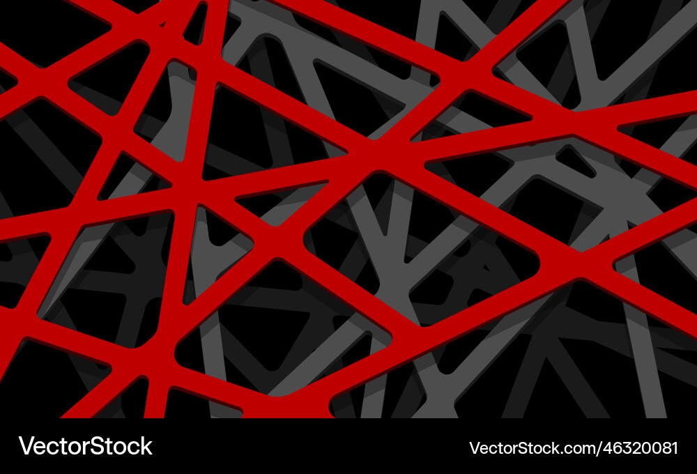Red & Grey Mesh Geometric Pattern Royalty Free Vector