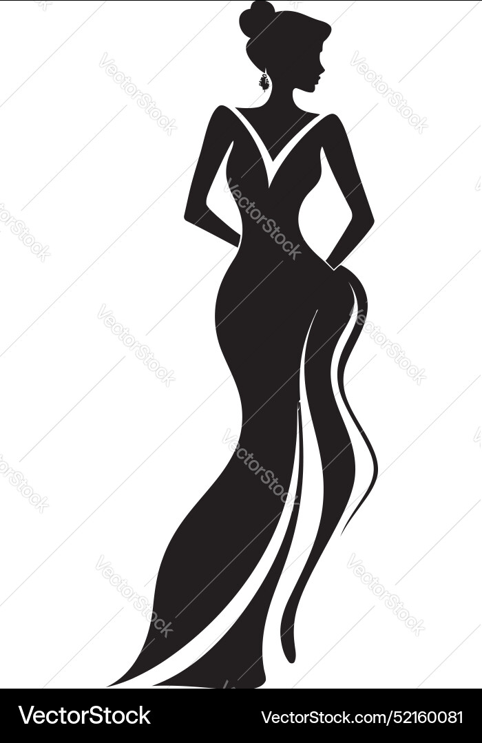 Sassy sophistication glamorous lady design classy Vector Image