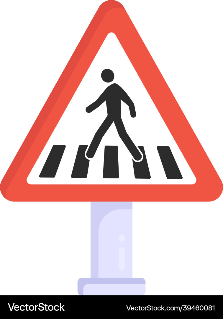 Zebra crossing Royalty Free Vector Image - VectorStock