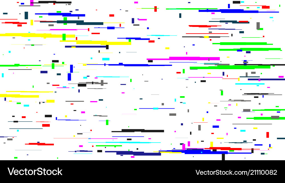 Creative of tv screen glitch Royalty Free Vector Image