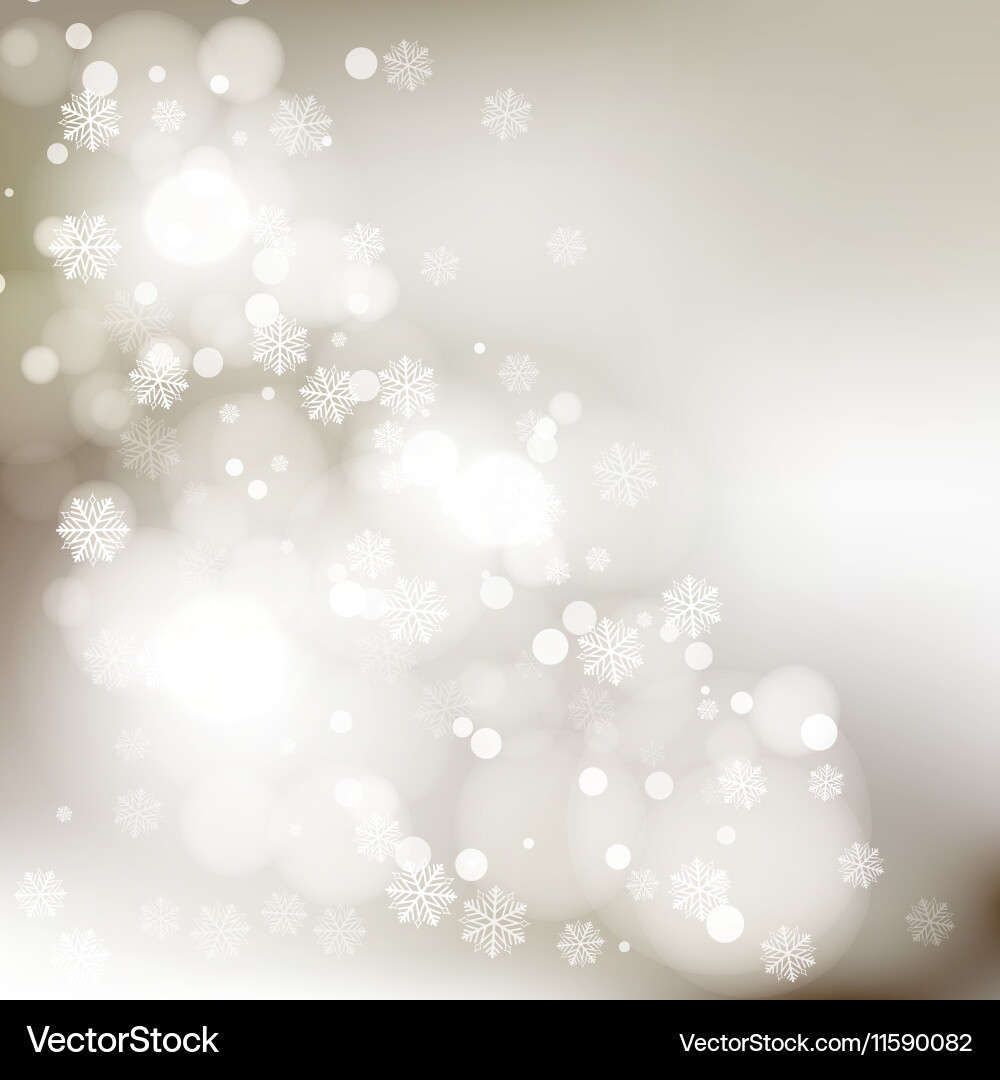 Silver christmas background Royalty Free Vector Image