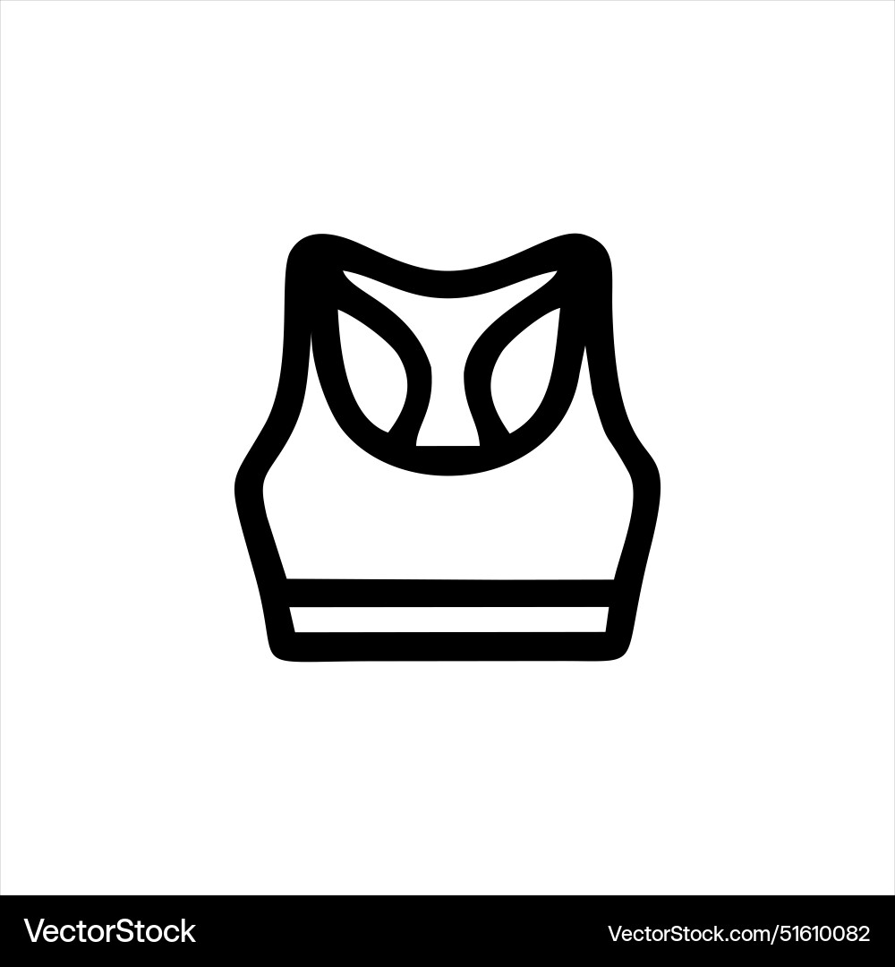 Sports bra Royalty Free Vector Image - VectorStock