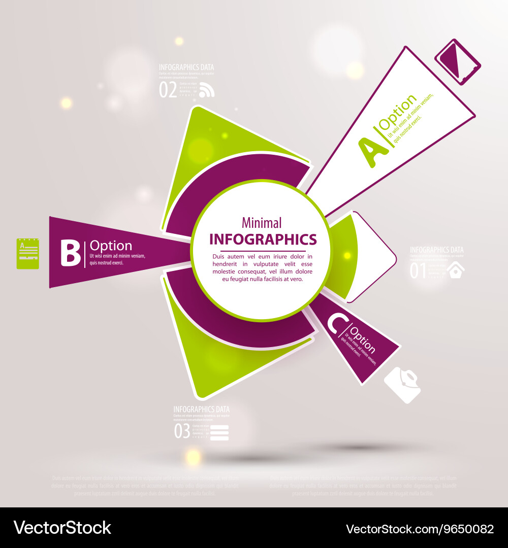 Web design template Royalty Free Vector Image - VectorStock
