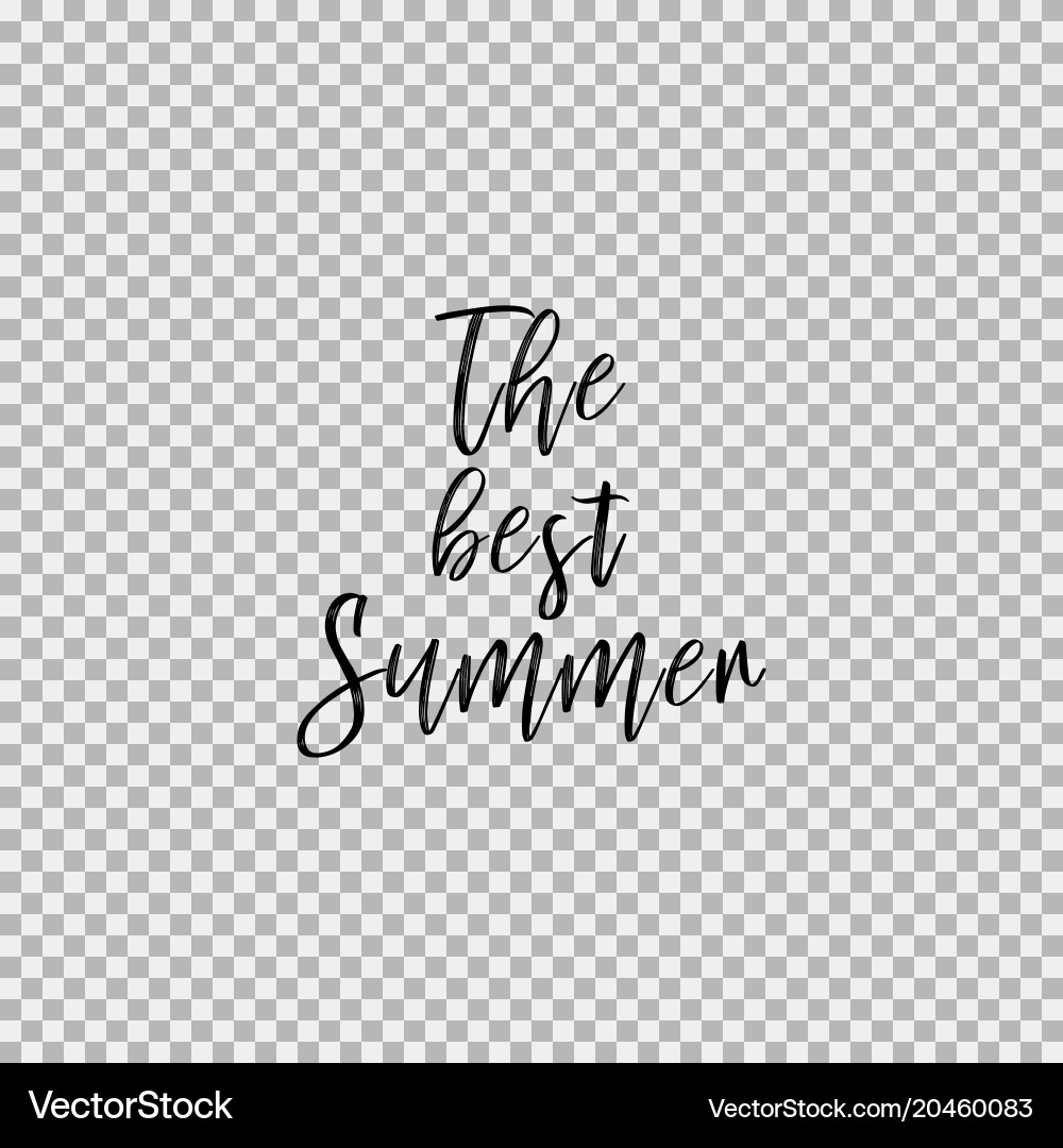 Best summer transparent background Royalty Free Vector Image
