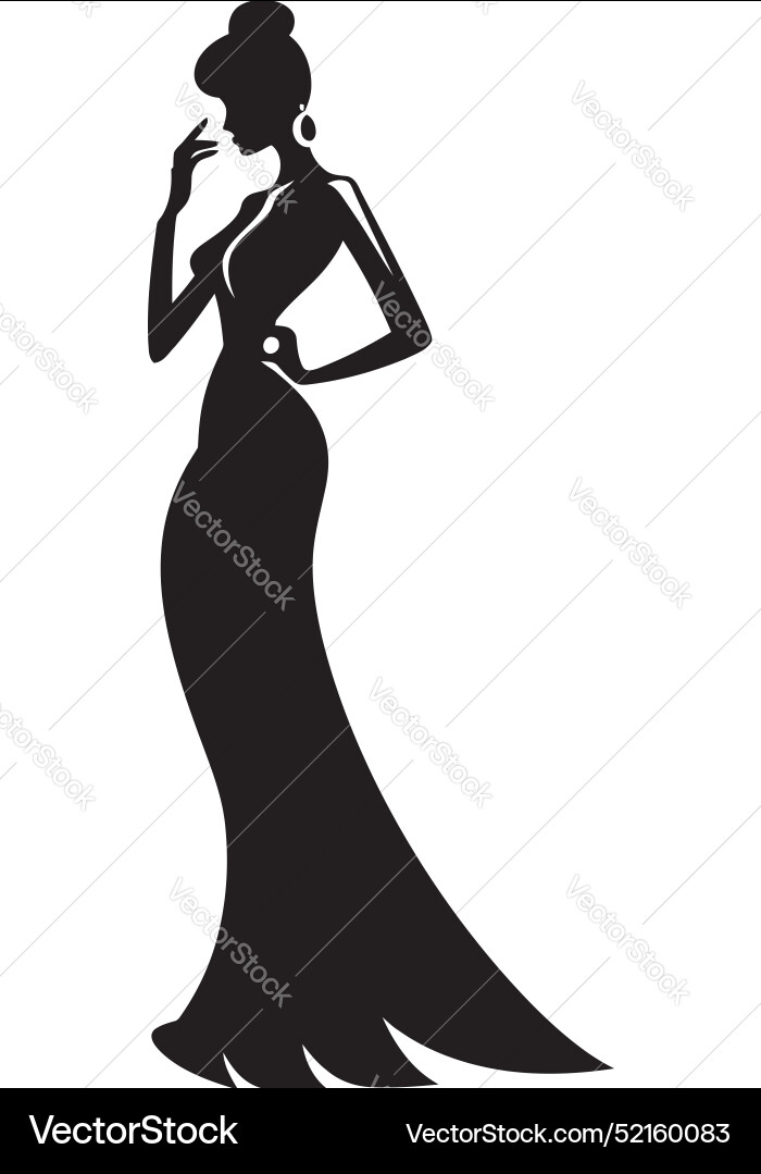Diva divine lady emblem stylish sensation Vector Image