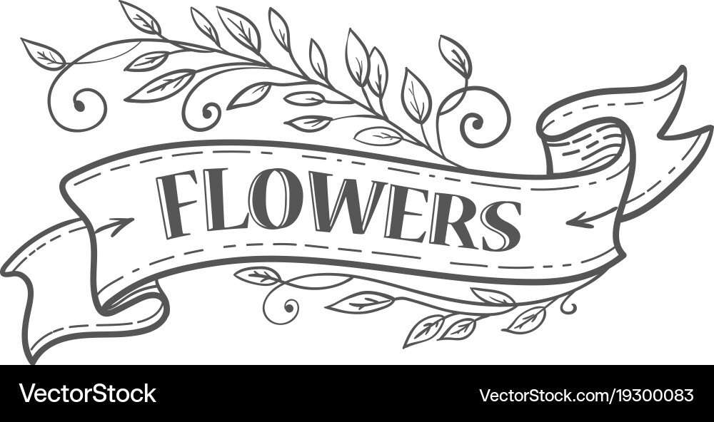Flourish logo Royalty Free Vector Image - VectorStock