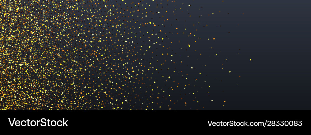 Golden glittering particles banners or social Vector Image
