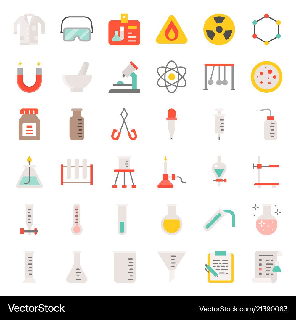 Laboratory equipment icon Royalty Free Vector Image
