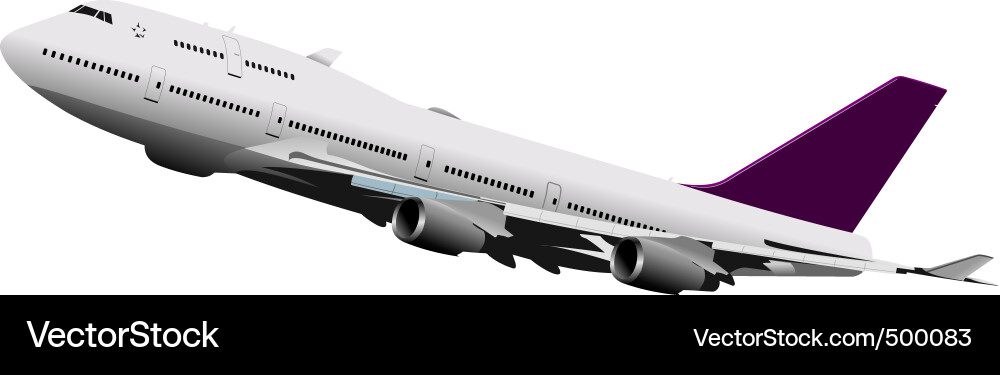 Passenger plane Royalty Free Vector Image - VectorStock