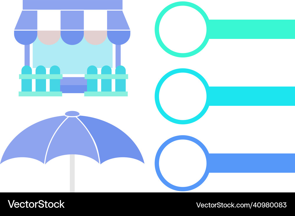 Small-scale business ownership infographic chart Vector Image