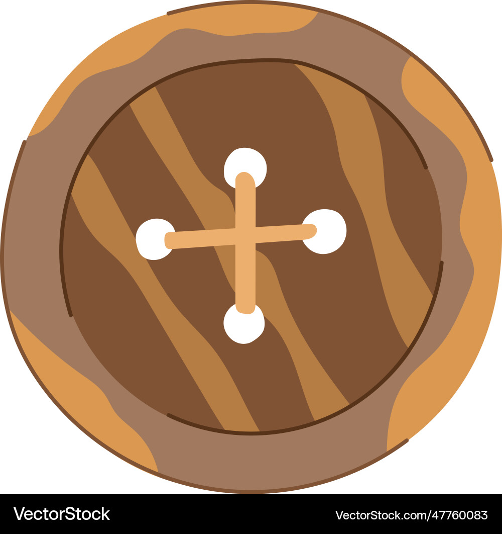 Tailor sewing button cartoon Royalty Free Vector Image