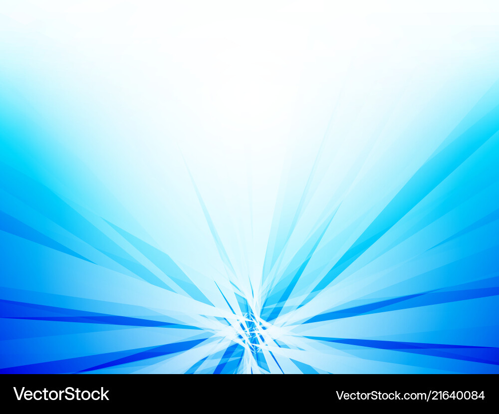Abstract rays blue background Royalty Free Vector Image