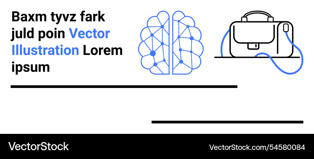 Artificial intelligence brain network Royalty Free Vector