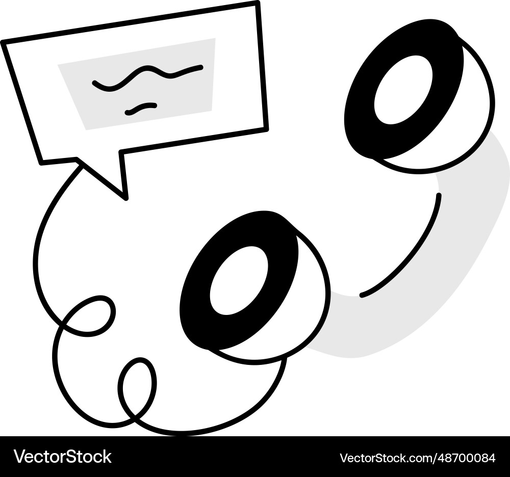 Call chat Royalty Free Vector Image - VectorStock